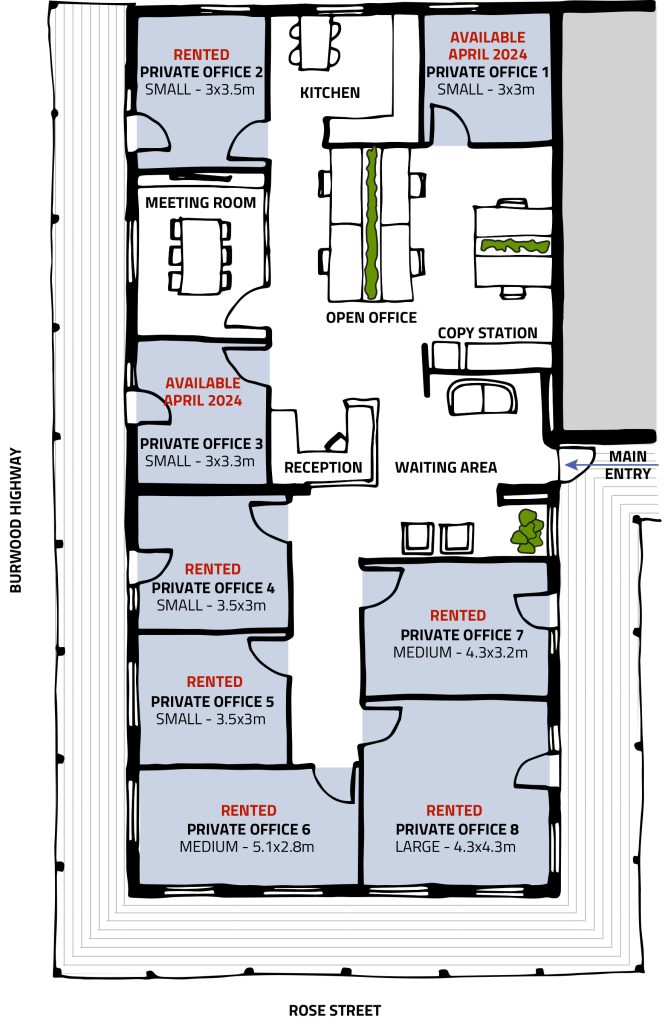 Private Offices / Consulting Rooms Available - Hills HQ